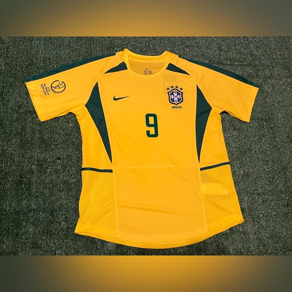 Nike | Shirts | Ronaldo Nazario 9 Brazil Home Jersey 202 World Cup ...